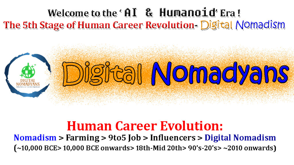 The Evolution of Human Careers: From Nomads to Digital Nomads in the AI Era